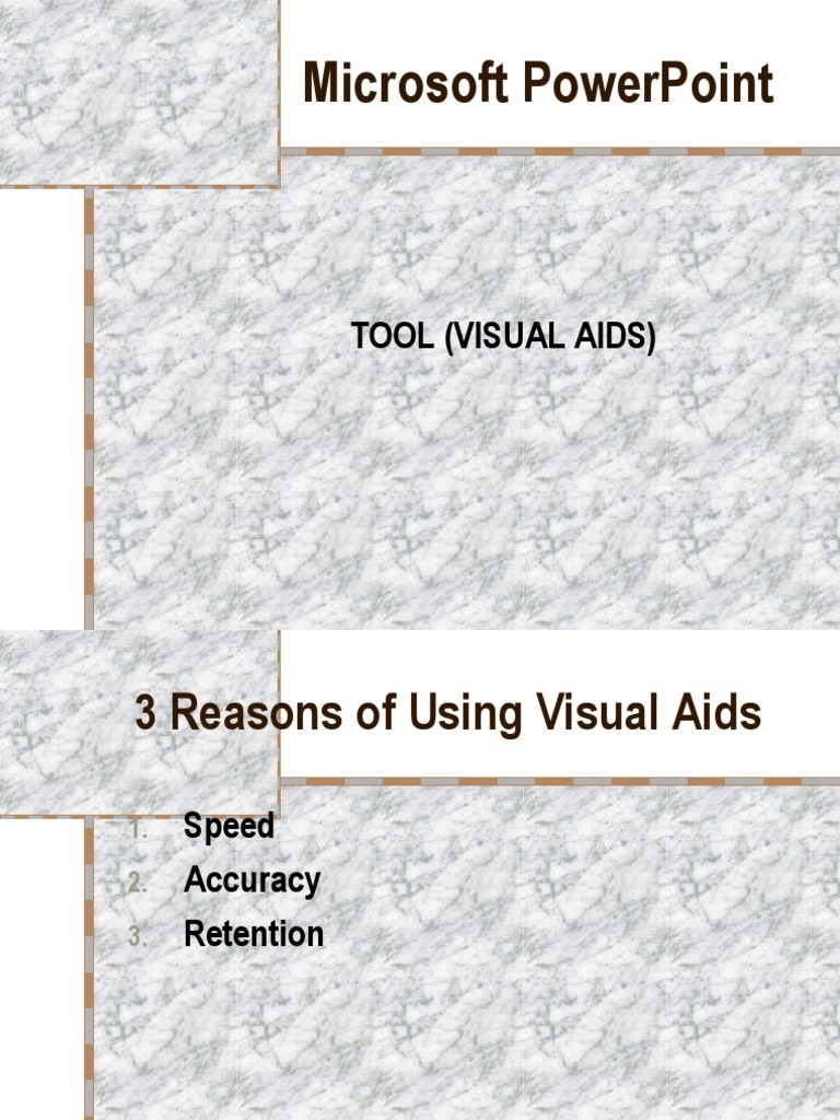 Microsoft Powerpoint: Tool (Visual Aids) | PDF | Microsoft Power Point ...