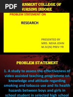 Reasearch Problem Statement Presentation | PDF | Childbirth | Obstetrics
