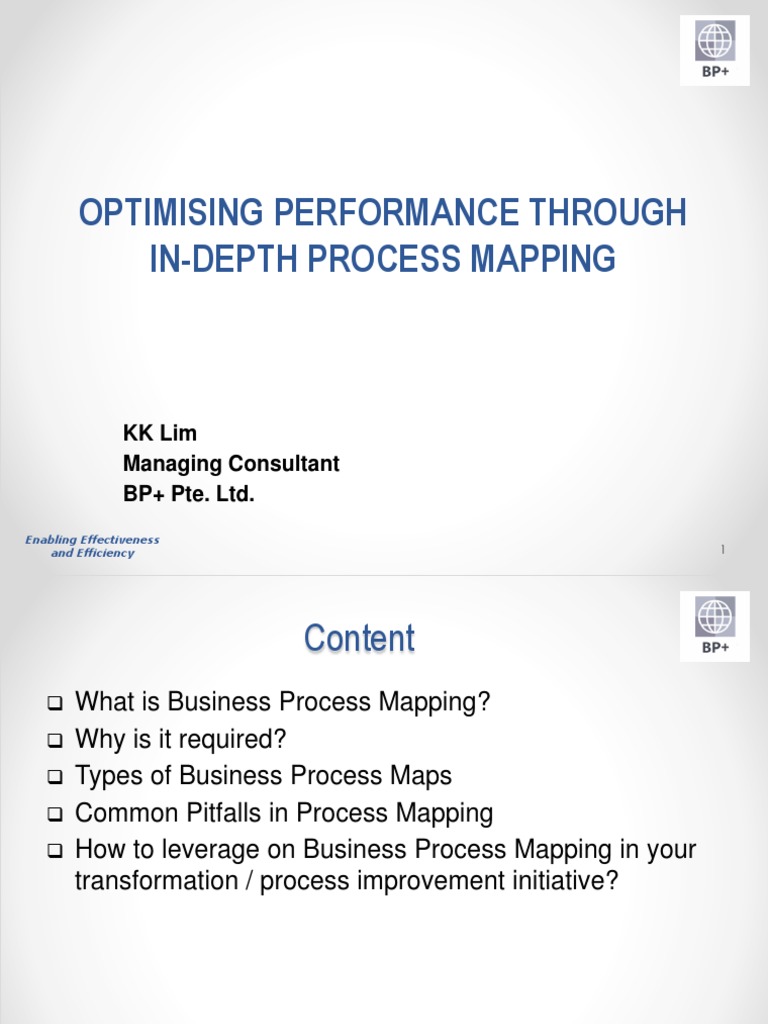 Optimizing Performance Through Indepth Process Mapping | PDF | Business ...