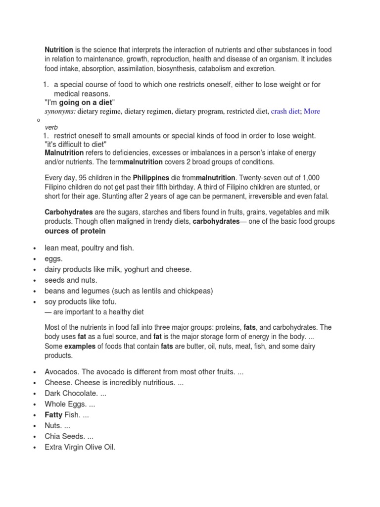 Synonyms: Dietary Regime, Dietary Regimen, Dietary Program, Restricted ...