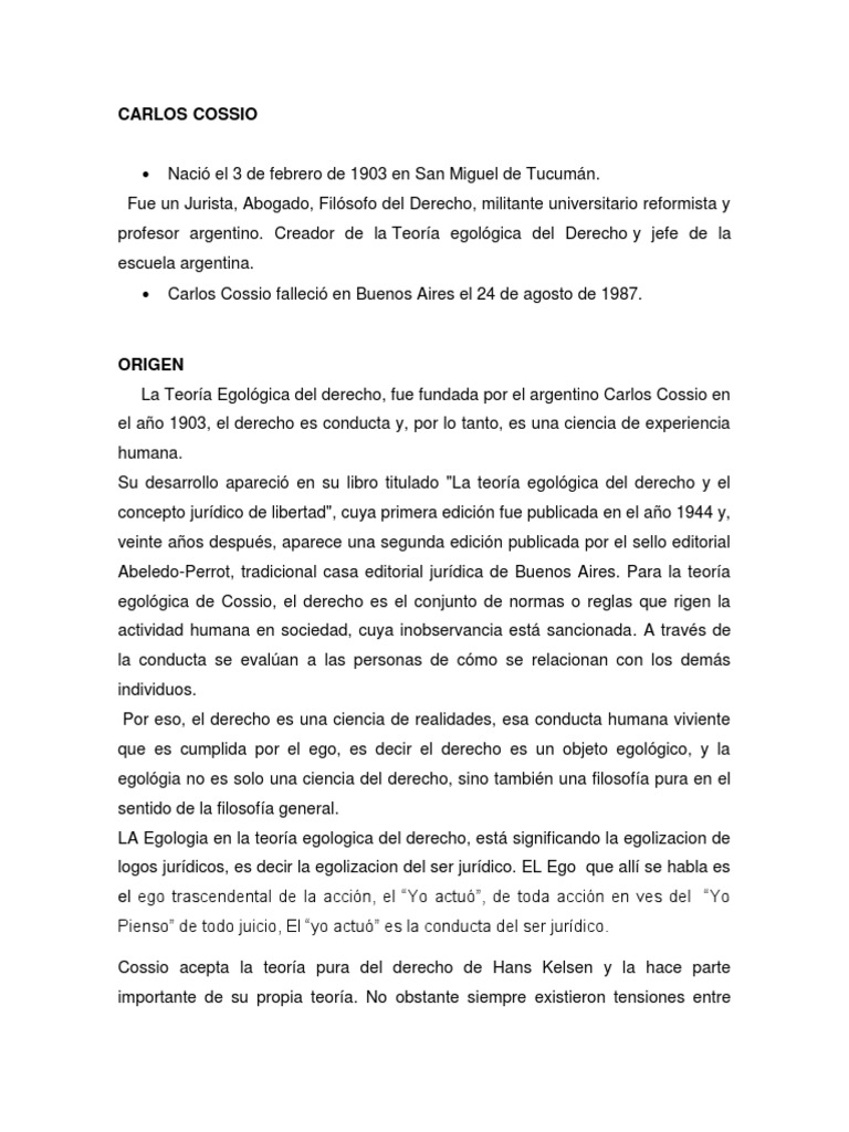 Carlos Cossio | PDF