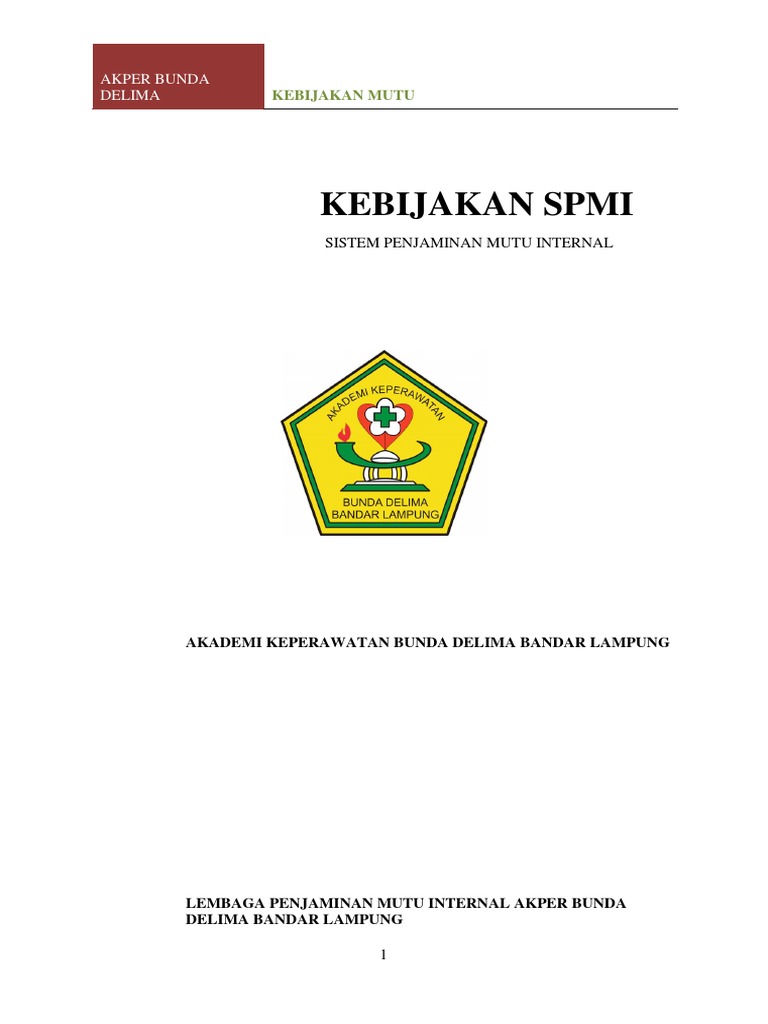 Kebijakan Spmi | PDF