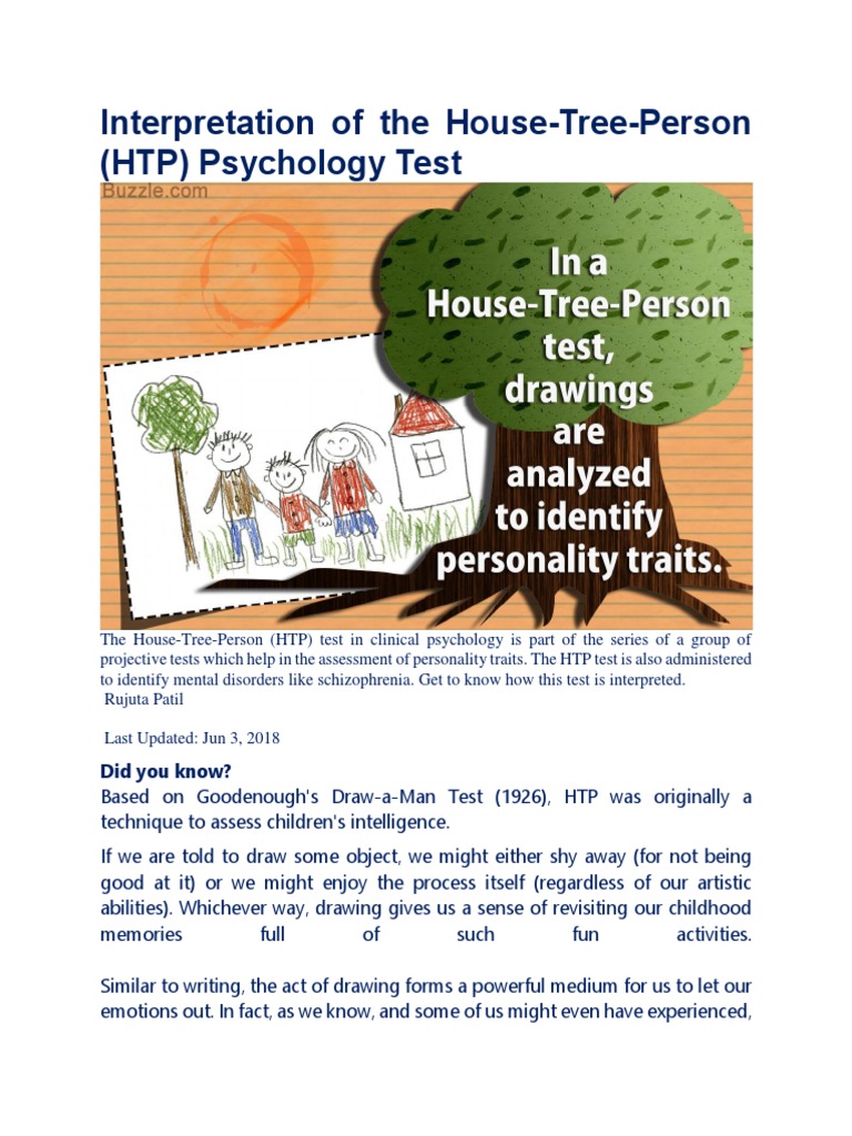 Interpretation of The House | PDF | Art Therapy | Drawing