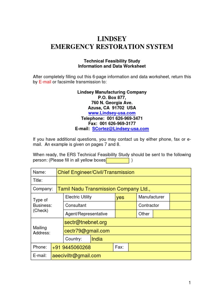 Lindsey Emergency Restoration System: E-Mail | PDF | Anchor | Insulator ...