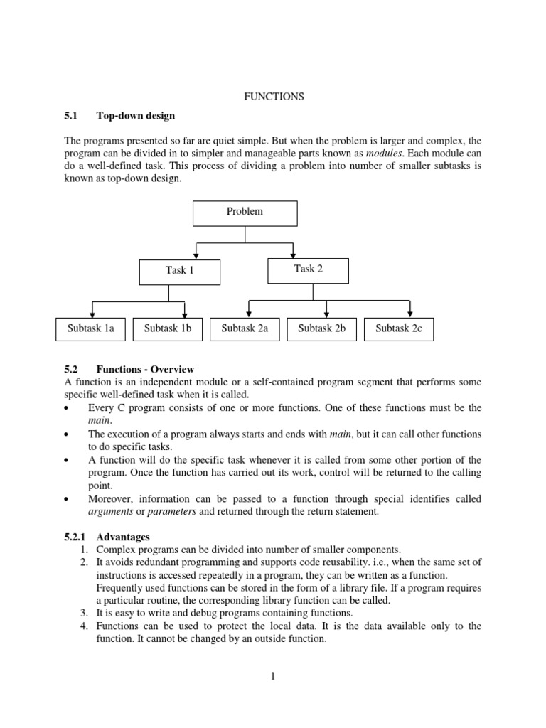 51 Top Down Design Main Pdf Parameter Computer Programming Variable Computer Science