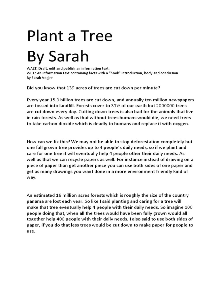 Sarah Writing | PDF