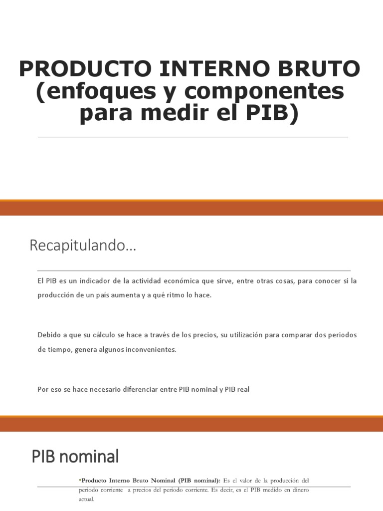 Componentes Del PIB | PDF | Producto Interno Bruto | Precios