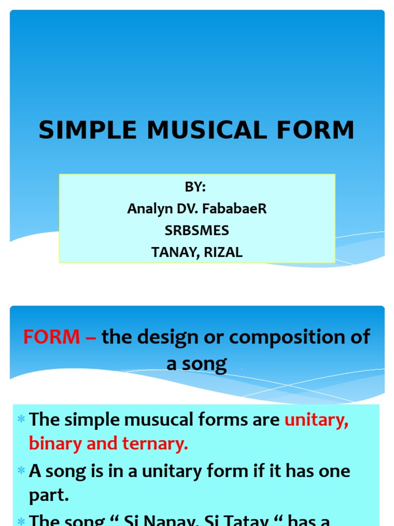 Understanding Simple Musical Forms | PDF | Language Arts & Discipline