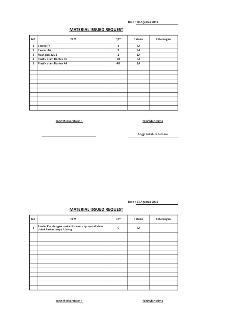 Material Inspection Report | PDF