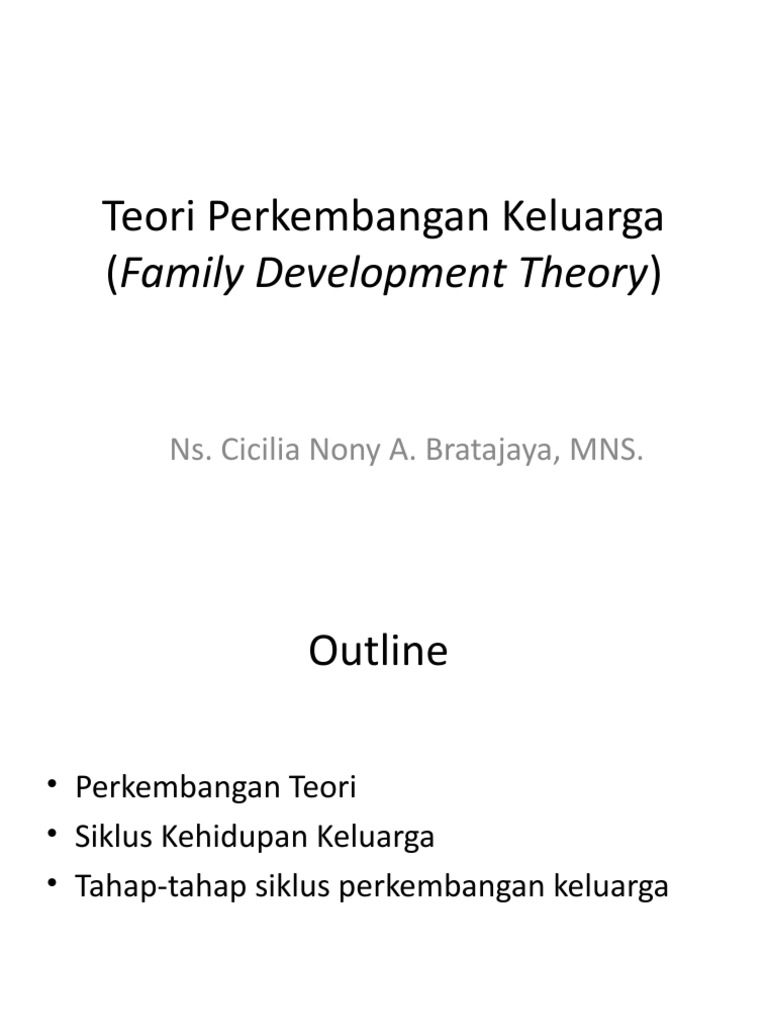 (Family Development Theory) - 1 | PDF