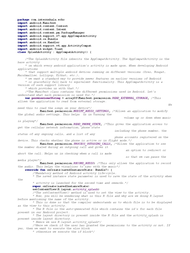Splash Screen App Development | PDF | Android (Operating System ...
