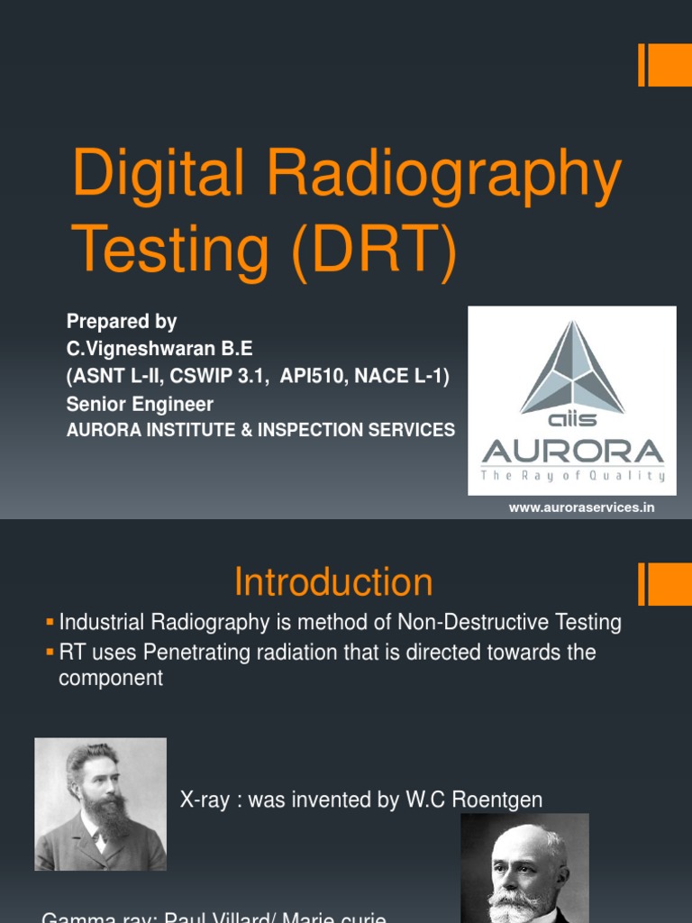 Digital RT PPT (04.04.2018) | PDF | Radiography | Absorbed Dose