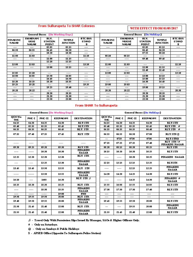 Bus Timings | PDF | Bus Transport