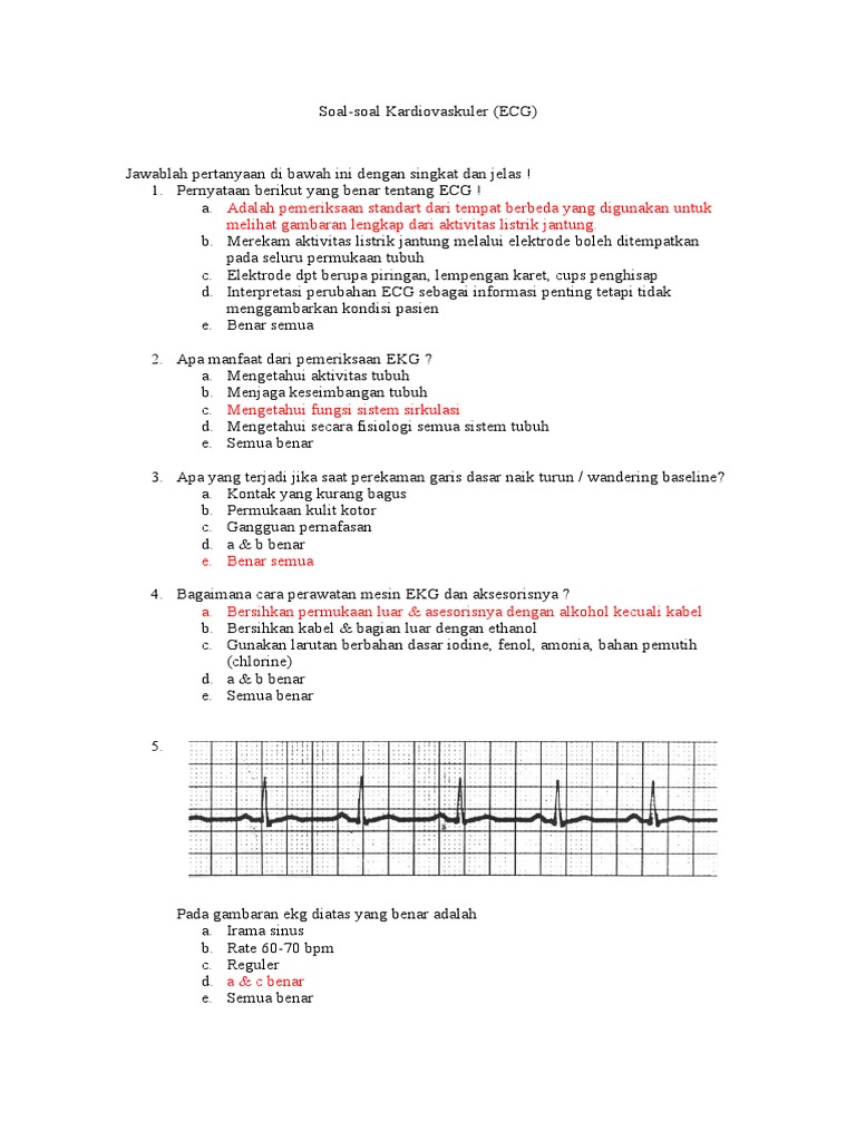 Soal Ujian EKG | PDF