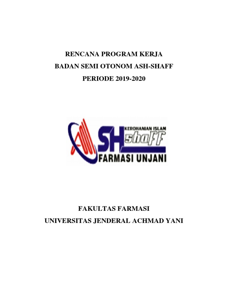 Cover Rencana Program Kerja | PDF