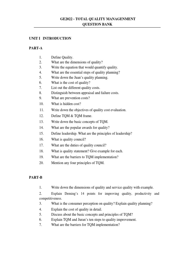 Explain Deming's 14 Points For Improving Quality, Productivity and ...