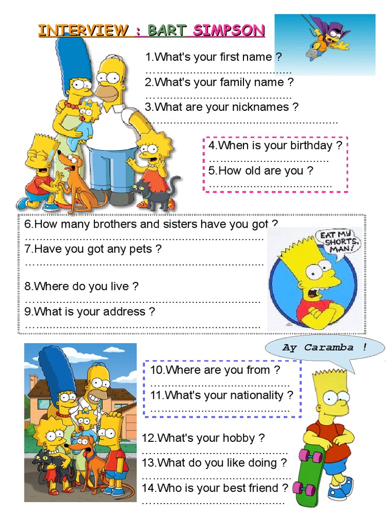 Simpsons Doc Rentrée | PDF | Bart Simpson | American Television Series