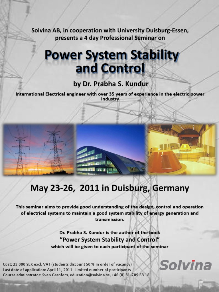Power System Stability and Control PDF | Download Free PDF | Electric ...