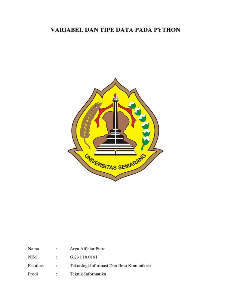 Variabel Dan Tipe Data Pada Python | PDF
