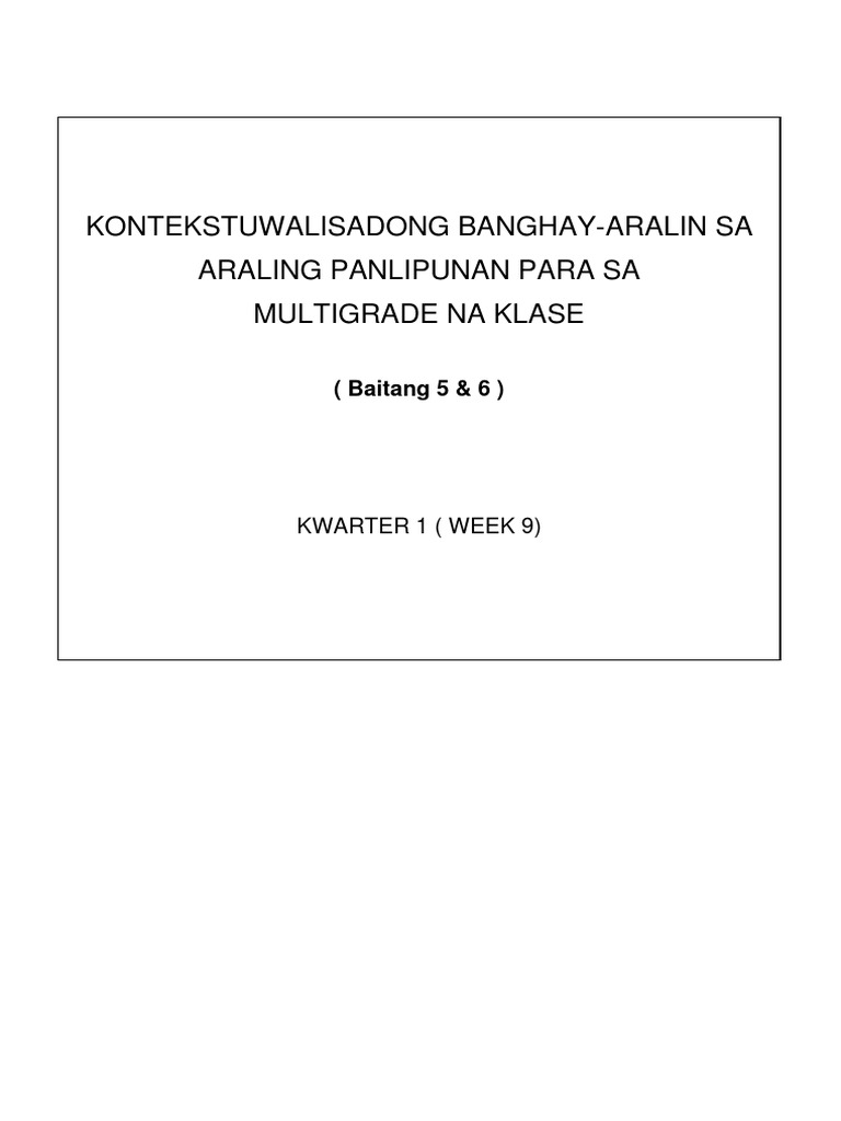 Ap 5&6 Q1 Week9 | PDF