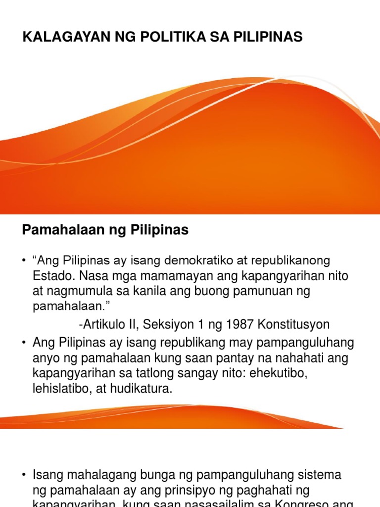 Kalagayan NG Politika Sa Pilipinas | PDF