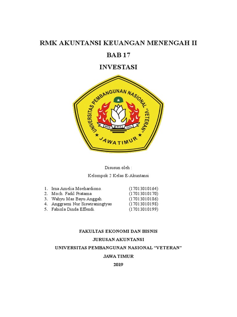 RMK AKM 2 - Bab 17 - Kelas E - Kelompok 2 | PDF