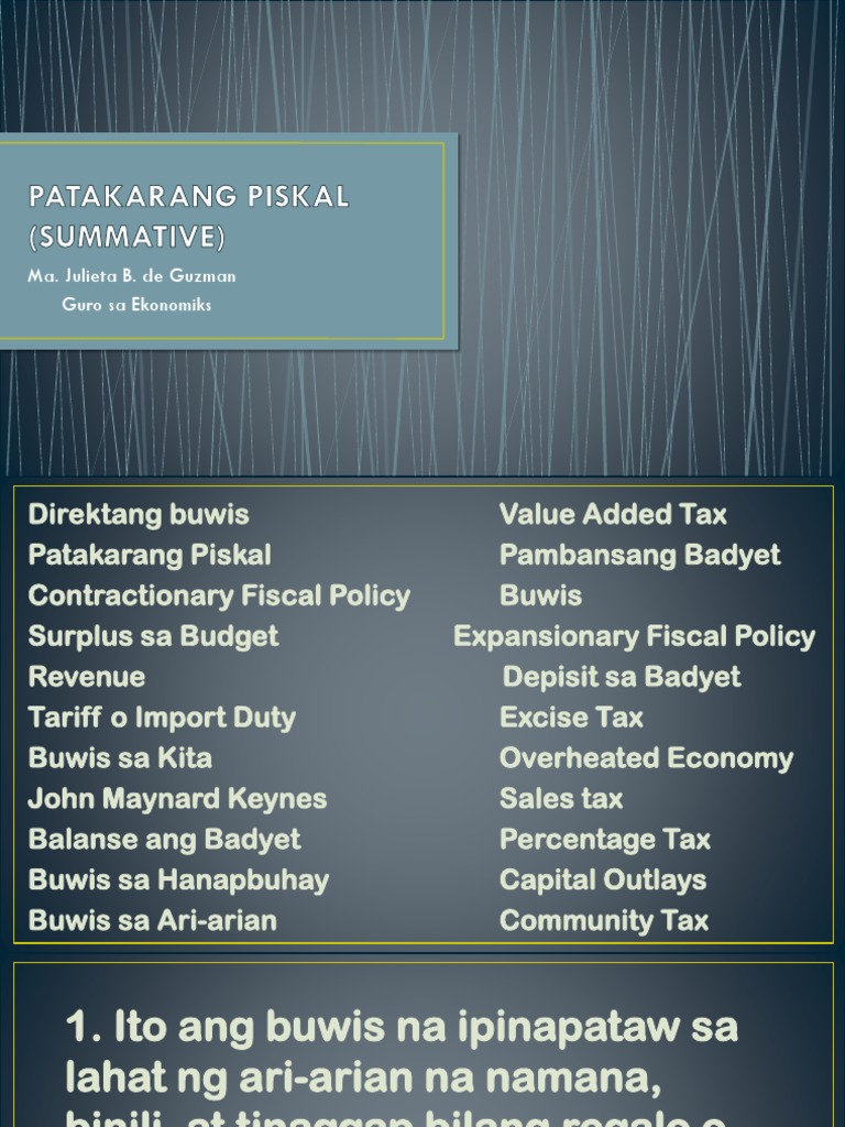 Patakarang Piskal (Summative) | PDF