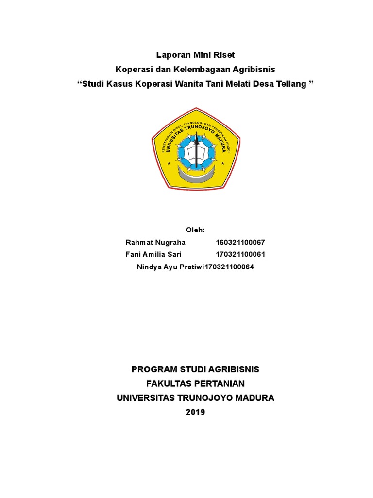 Laporan Mini Riset Koperasi | PDF