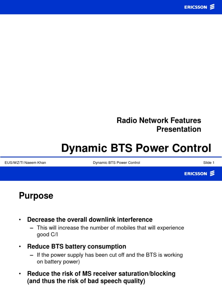 BTS Power Control R10 | PDF | Information And Communications Technology ...