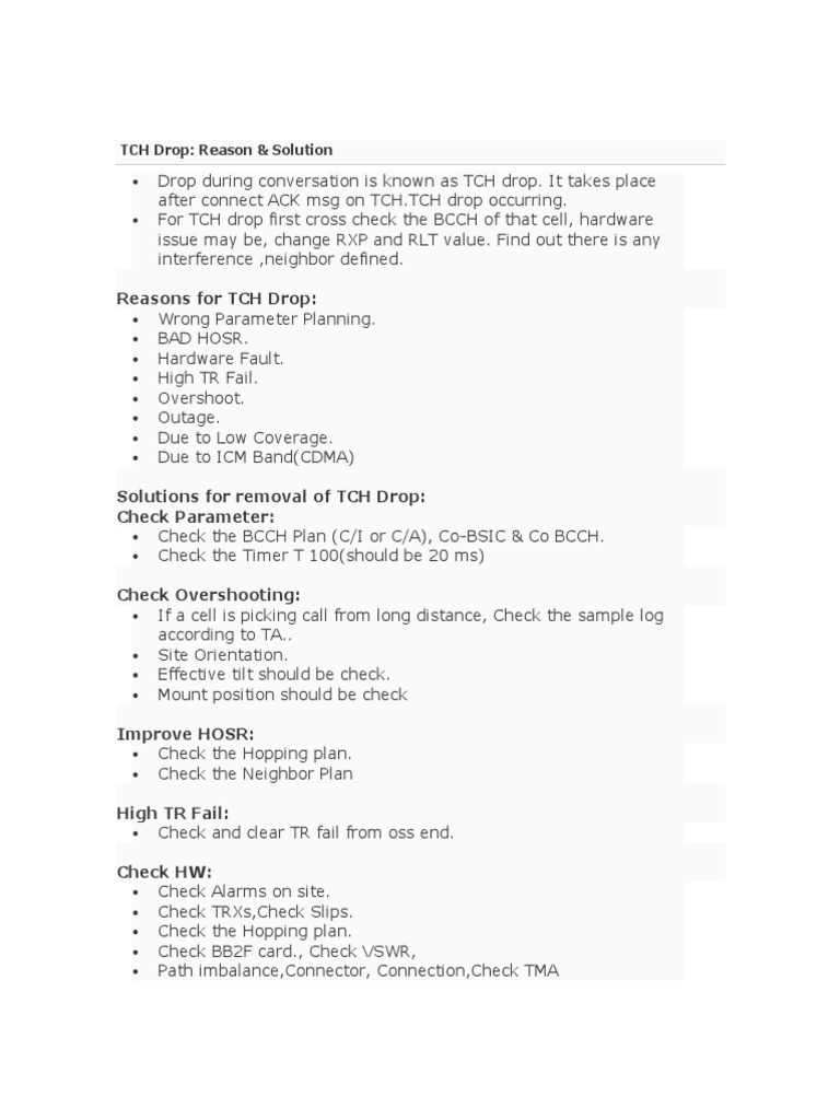 TCH-Drop ACHMAD | PDF | Radio | Telecommunications