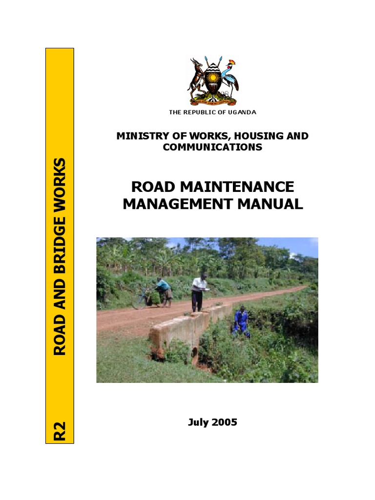 Road Maintenance Management Manual | PDF | Road | Traffic