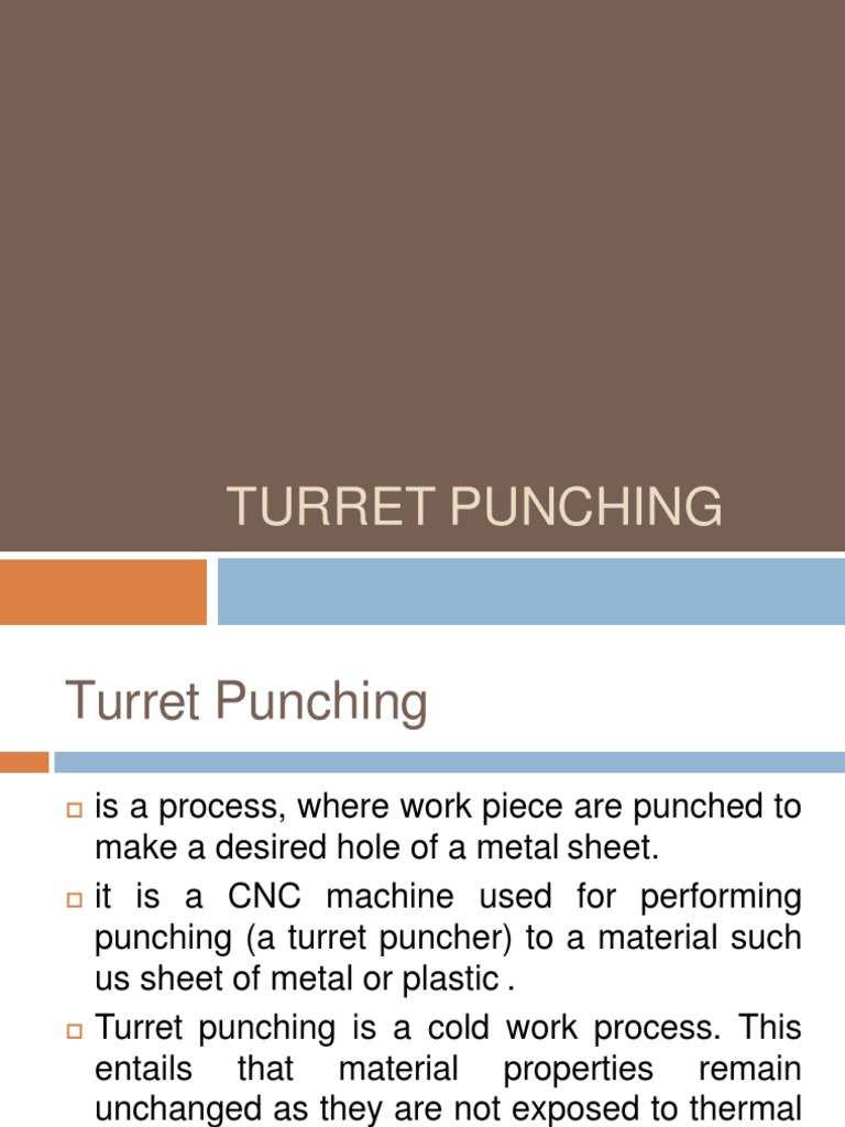 Overview of Turret Punching Process | PDF