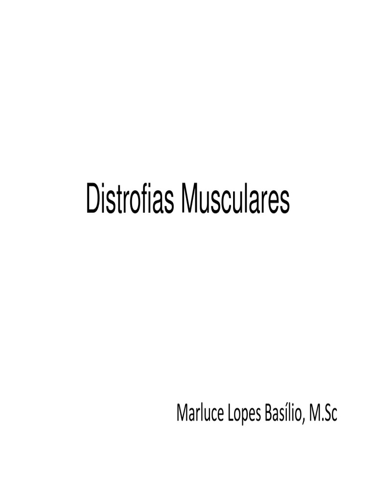 Entendendo as Distrofias Musculares | PDF | Distrofia muscular | Anatomia