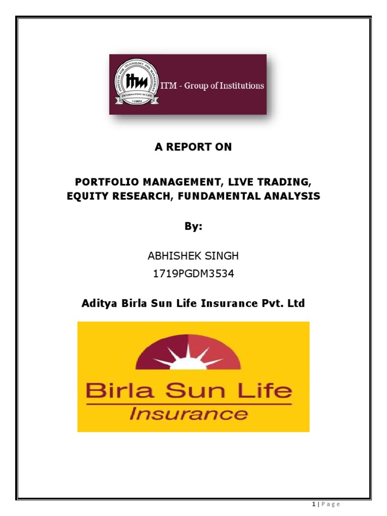 Iip Final Report PDF | PDF | Stocks | Equity (Finance)