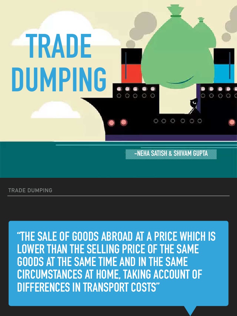 Dumping Strategy | PDF | Dumping (Pricing Policy) | Tariff