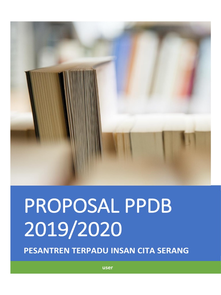Proposal PPDB 2019/2020: Pesantren Terpadu Insan Cita Serang | PDF