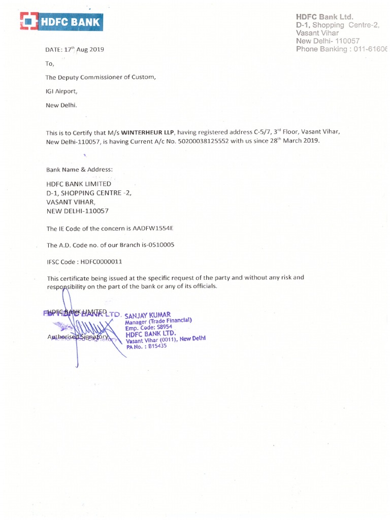 Ad Code Certificate | PDF