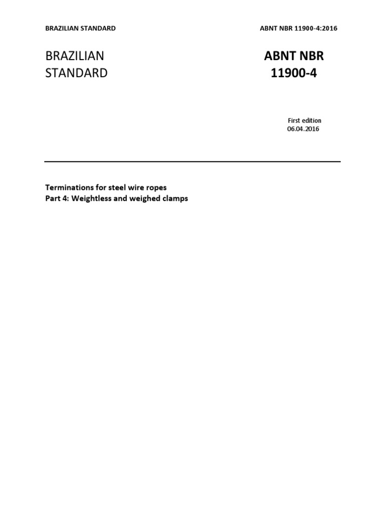 NBR 11900-4 English | PDF | Screw | Mechanical Engineering