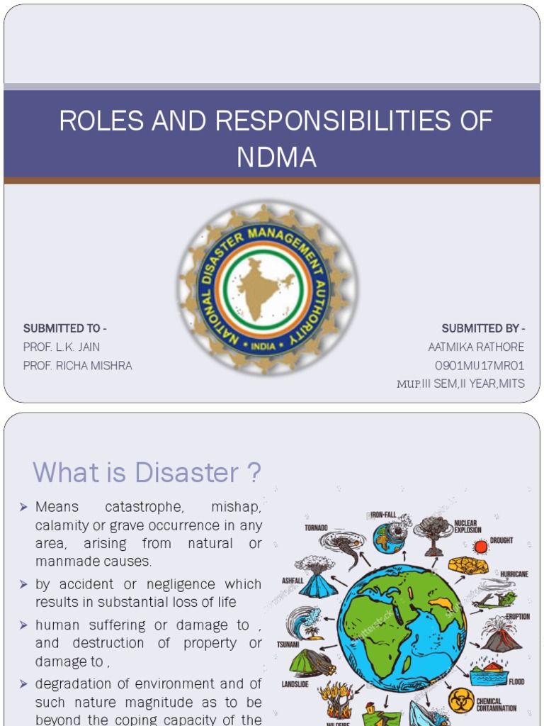 NDMA Roles and Responsibilities Explained | PDF | Emergency Management ...