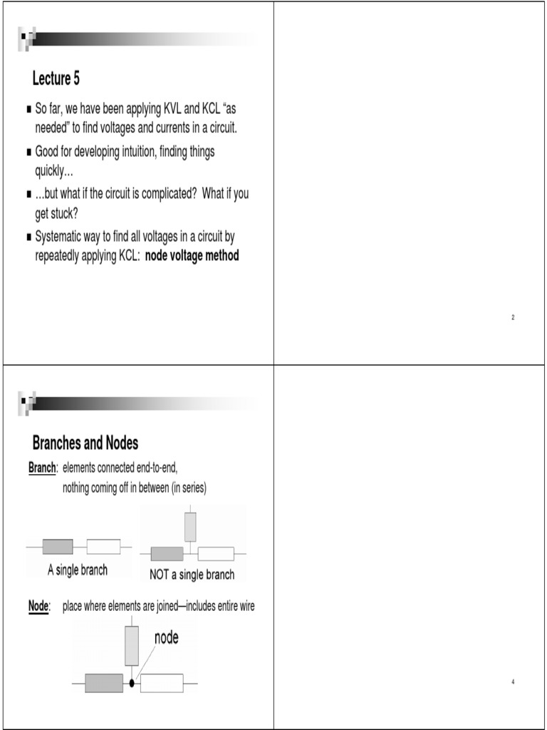 Nodal Analysis in Circuit Design | PDF | Electrical Network ...