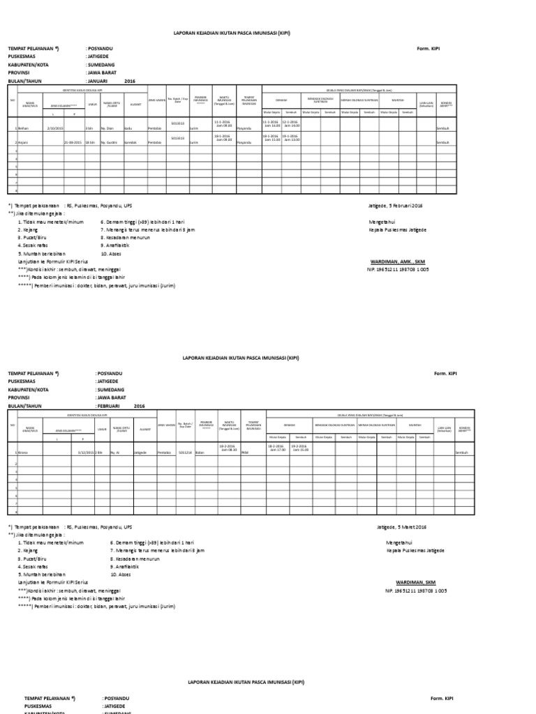 Form Kipi Non Serius | PDF