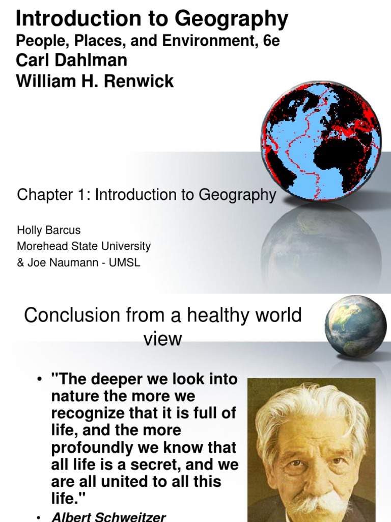 Introduction To Geography: Carl Dahlman William H. Renwick | PDF ...