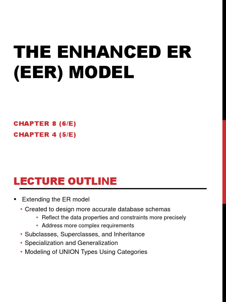 11 Eer Model Pdf Pdf Inheritance Object Oriented Programming