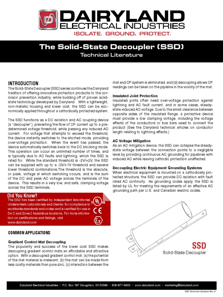 The Solid-State Decoupler (SSD) : Technical Literature | PDF ...