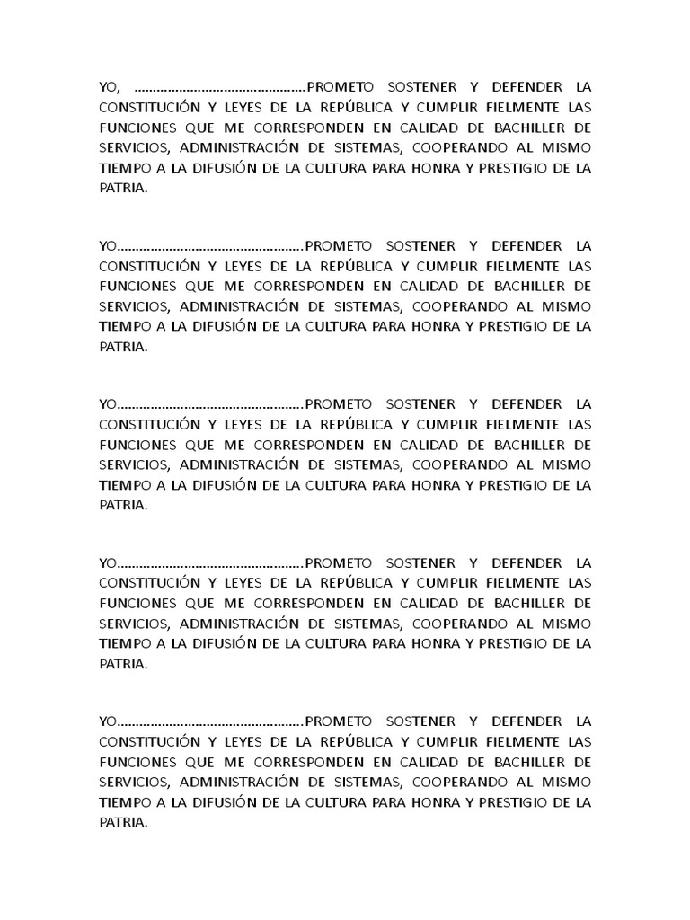 Promesa de Ley para Los Bachilleres | PDF