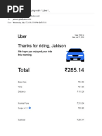 Uber Rideshare Receipt Generator 2 | PDF