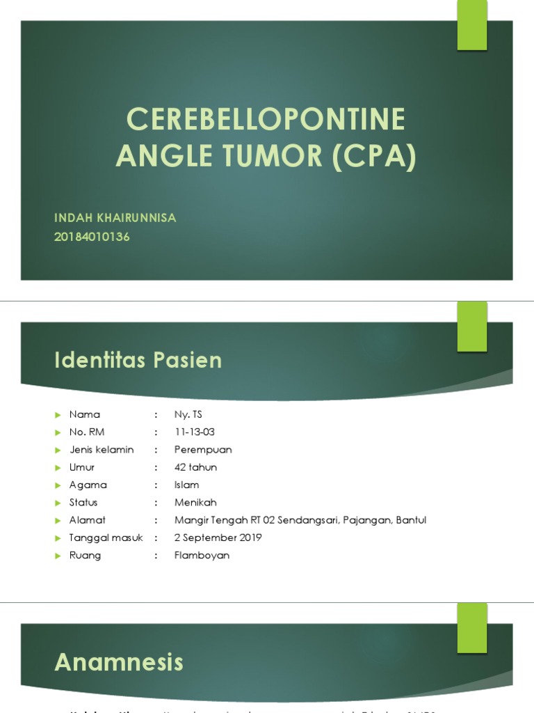 Cerebellopontine Angle (Cpa) | PDF