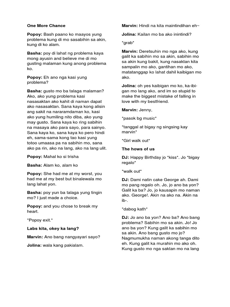 One More Chance | PDF