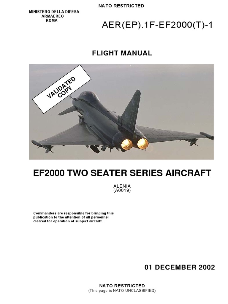 EF-2000 (T) Flight Manual 2002 | PDF | Cockpit | Avionics