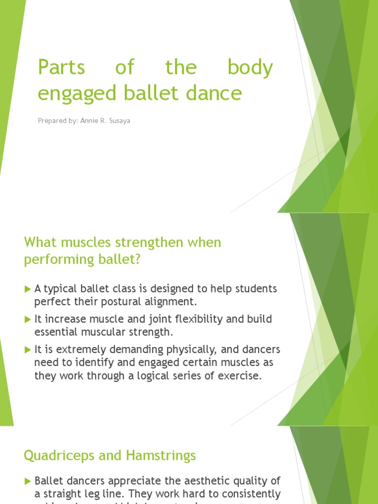 Parts of The Body Engaged Ballet Dance: Prepared By: Annie R. Susaya | PDF